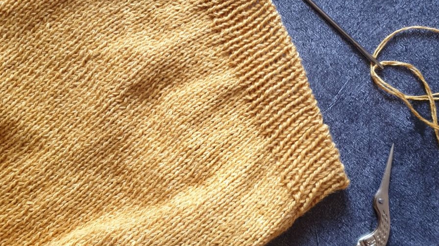 Закрытие резинки 1*1 с формированием фабричного края