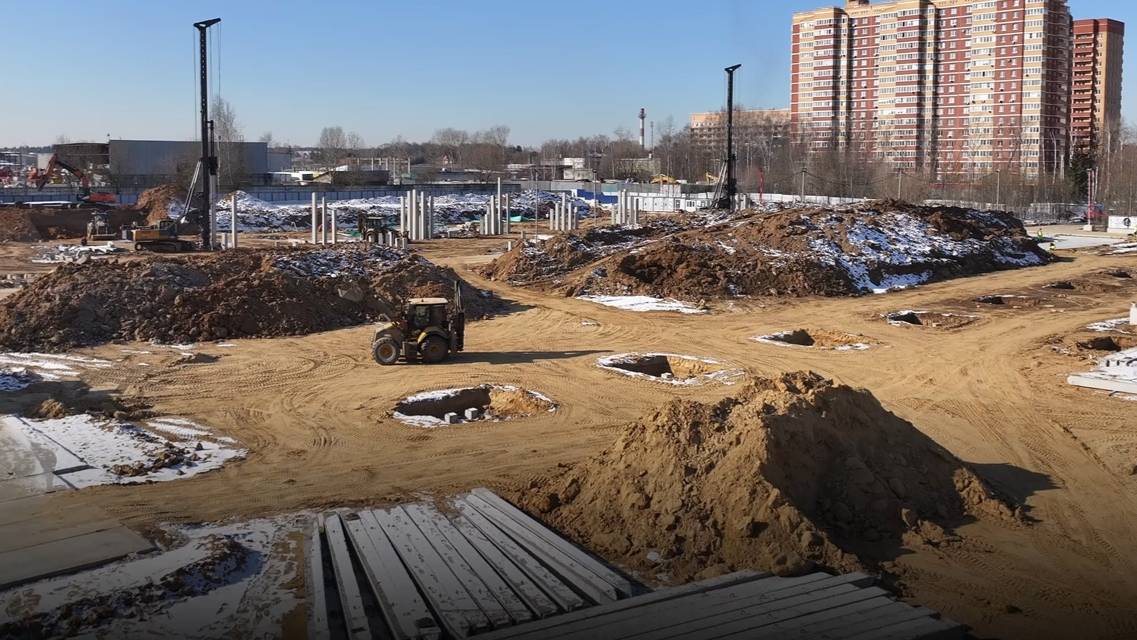 Ход строительства Технокластер «Мега – Молжаниново» от застройщика «Страна Девелопмент», 01.03.2025