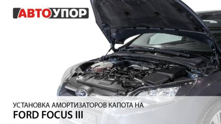 Ford Focus III | Установка амортизаторов капота АвтоУПОР