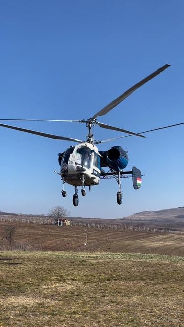 заход на посадку и посадка вертолёта Ка-26