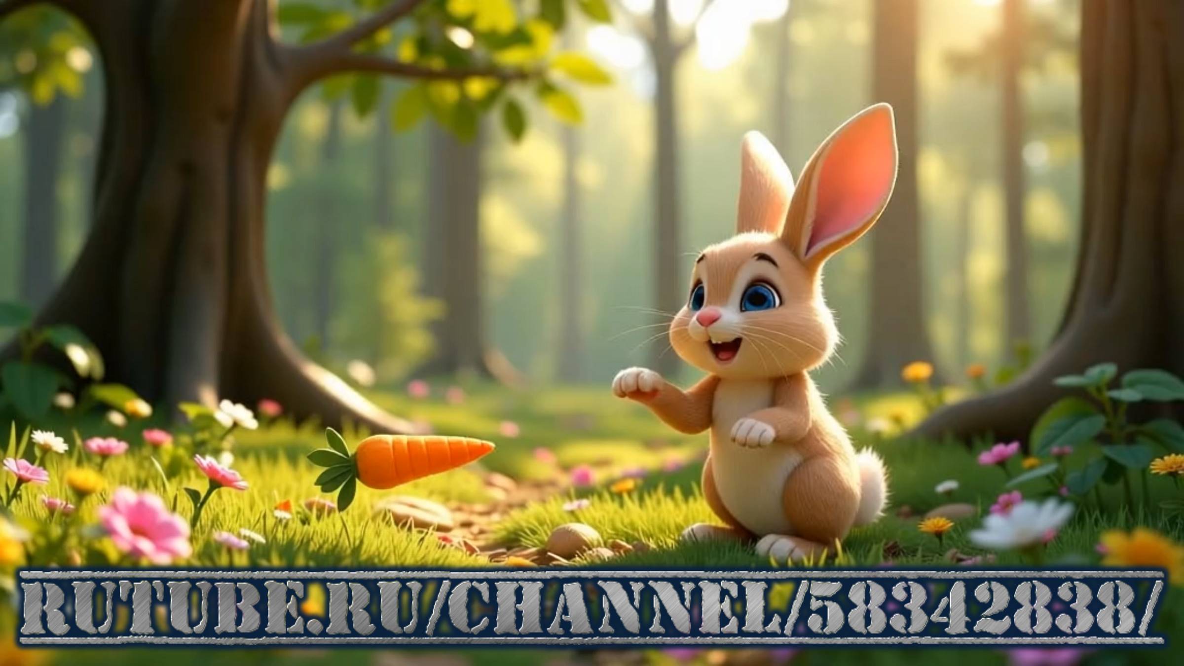 Весёлые проделки зайца и его невидимой морковки - смешные сказки