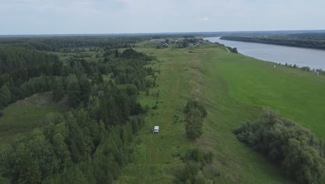 Деревня Красноярка и находки на паромной переправе через Иртыш