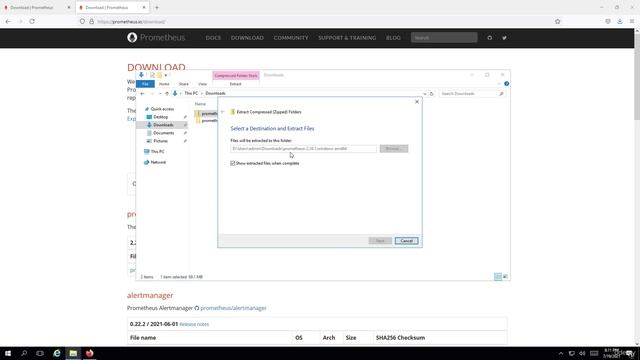 8.1 Installing Prometheus on Windows