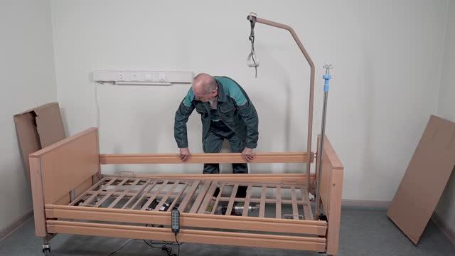 Инструкция по сборке медицинской кровати Med-Mos YG-1 (с 2 регулировками высоты)