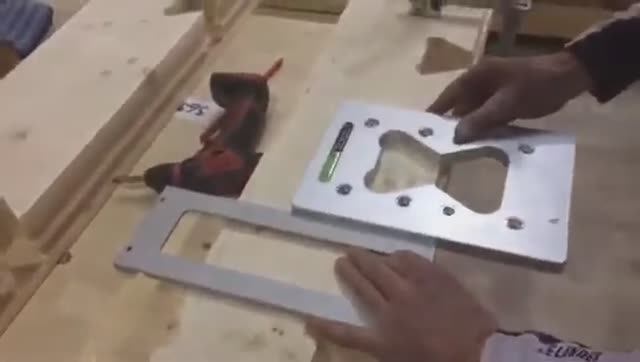 X fix C Fräsung auf der Baustelle mit Lignatool Schablone