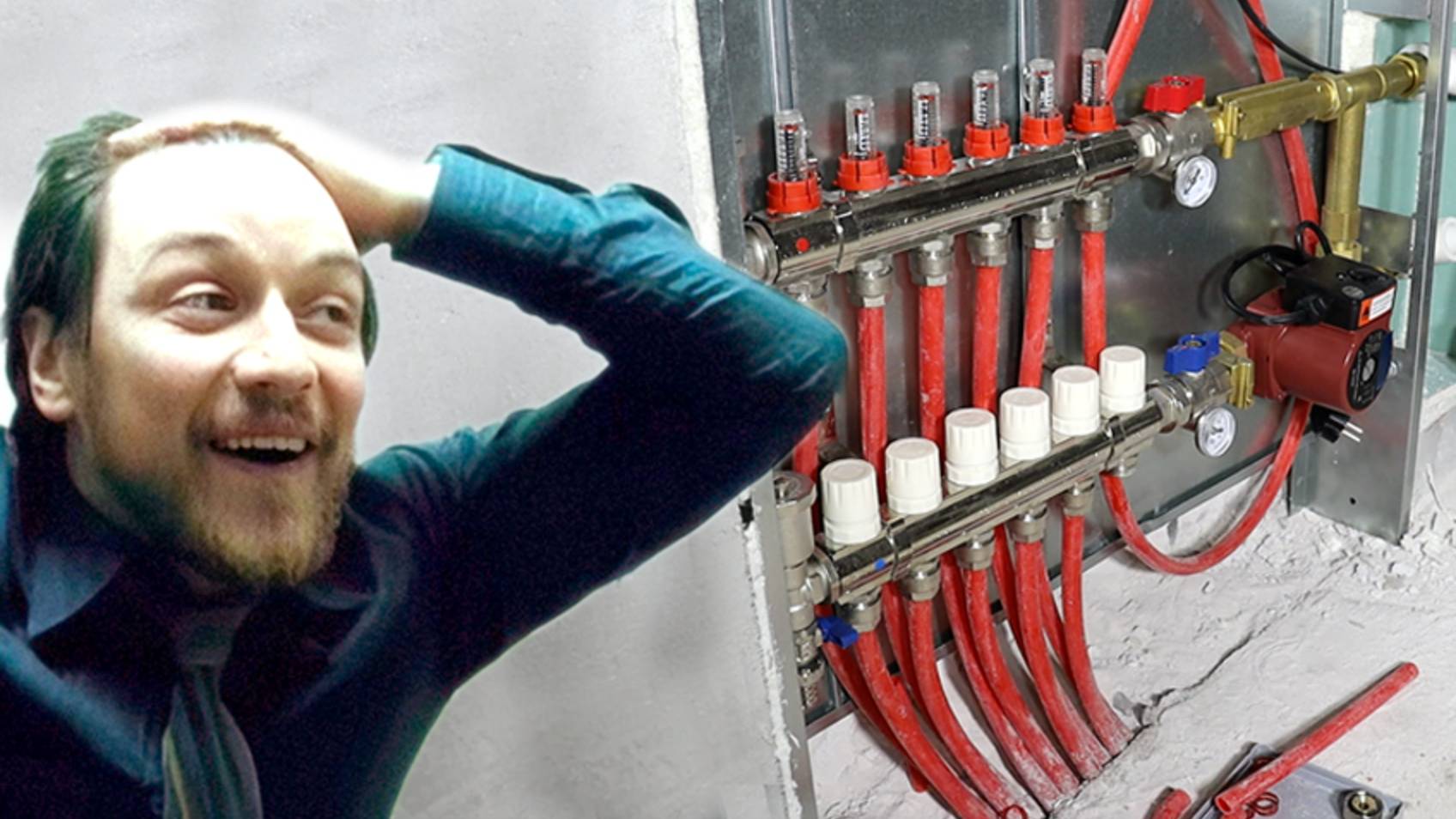 КАК Я СОБИРАЛ КОЛЛЕКТОРНЫЙ ШКАФ для теплых полов!  Тестирование инструмента Zuhause