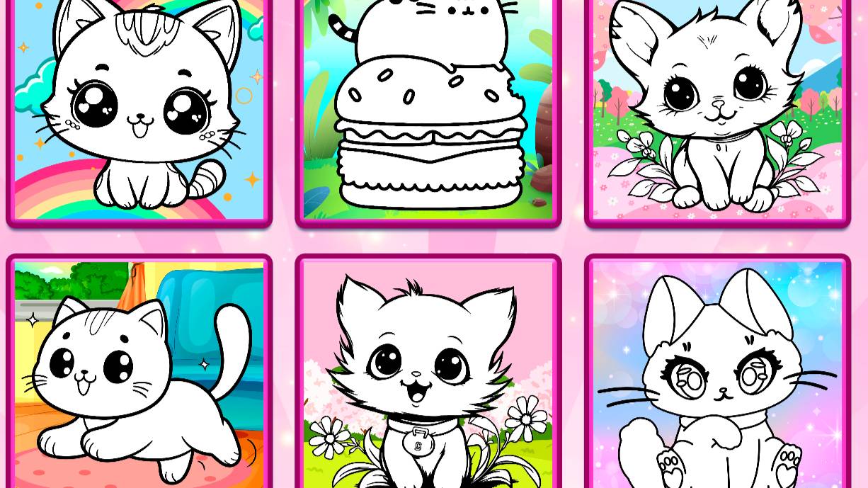 Раскрашиваем картинки| Красочный мультик для малышей