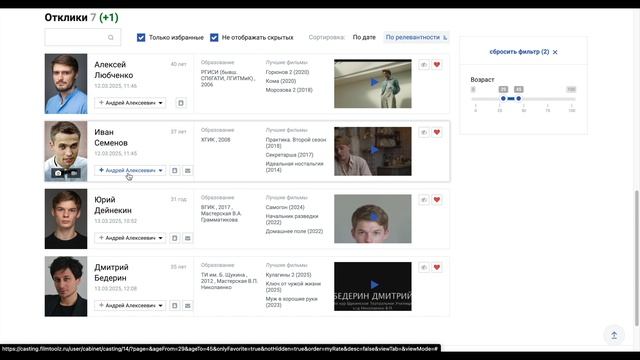 Кастинги на FilmToolz - общая информация