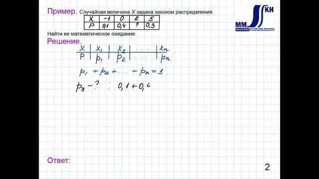 4_21_Дискретные случайные величины.Математичекое ожидание.Часть 1