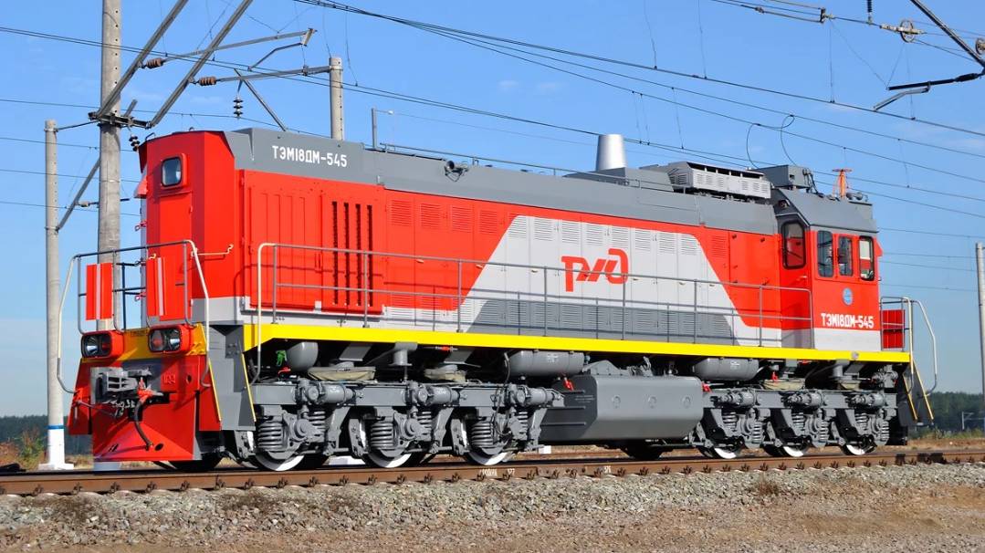 Пневматическая схема тепловоза ТЭМ18ДМ.