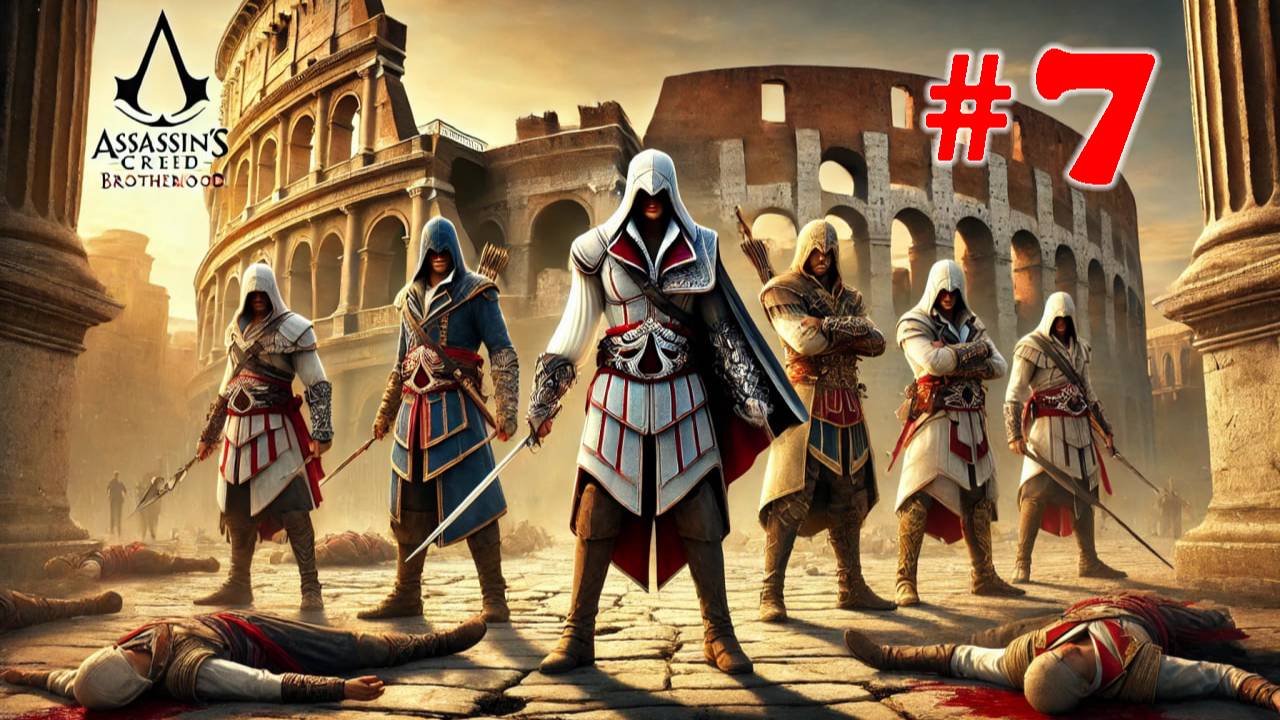Assassin's Creed Brotherhood ➤ прохождение №7 | Пулемет Давичи | Двойной Клинок получил |
