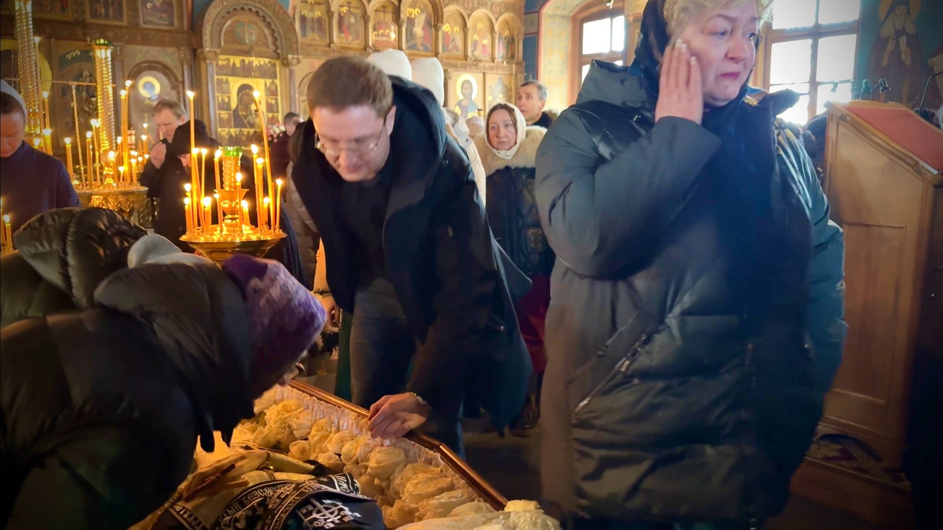 Прощание и похороны Старца ИЛИЯ в Оптиной Пустыни.