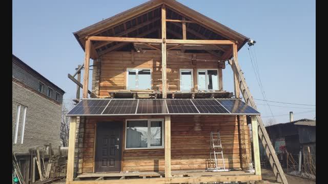 Альтернативная крыша, установка солнечных батарей. Бесплатное электричество. On-grid