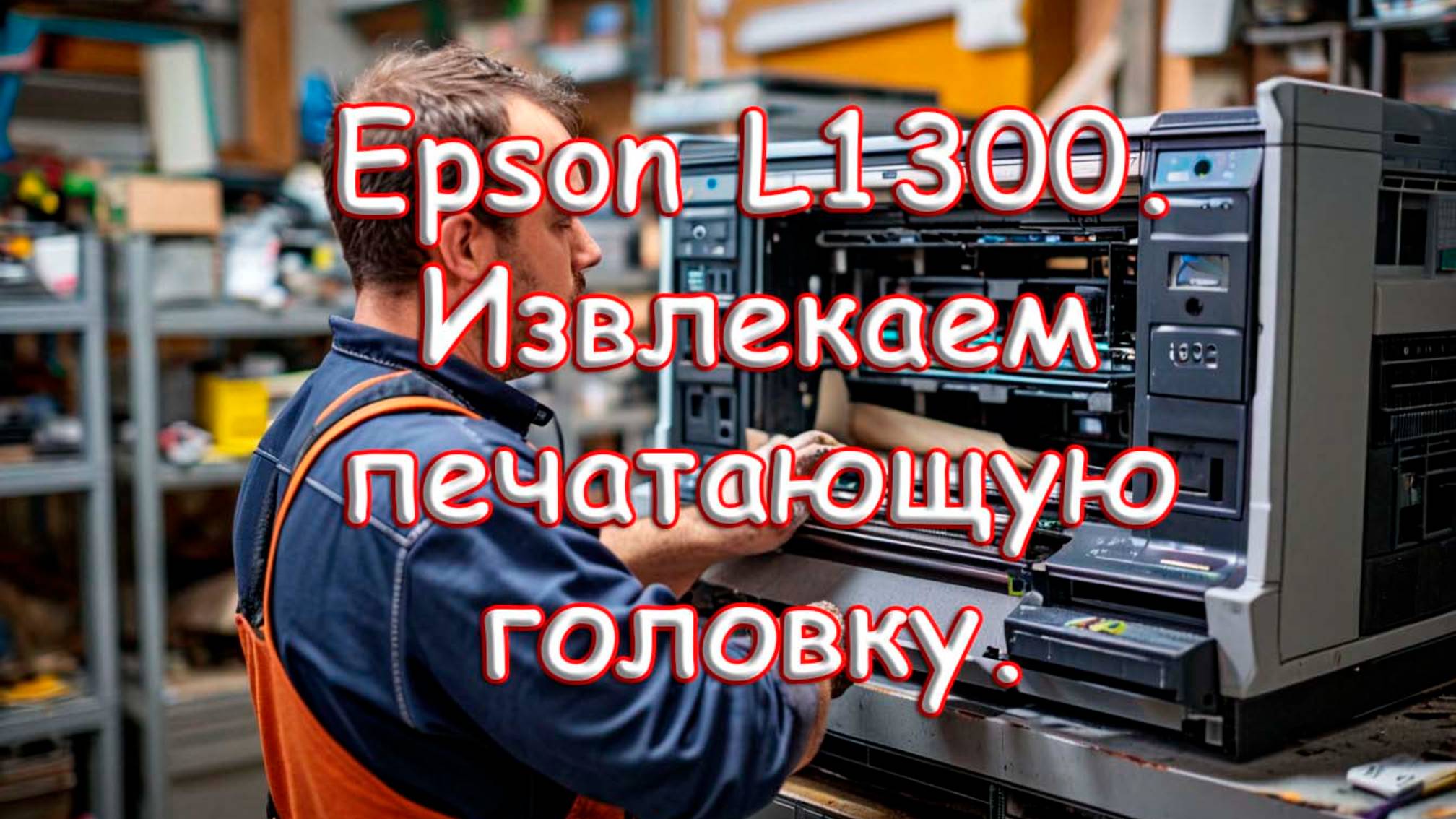 Epson L1300. Извлекаем печатающую головку.