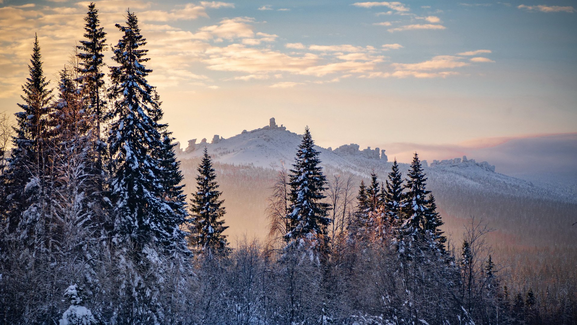 Зимний поход на Колчимский камень