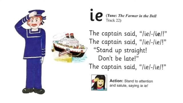 Jolly phonics- ie  song