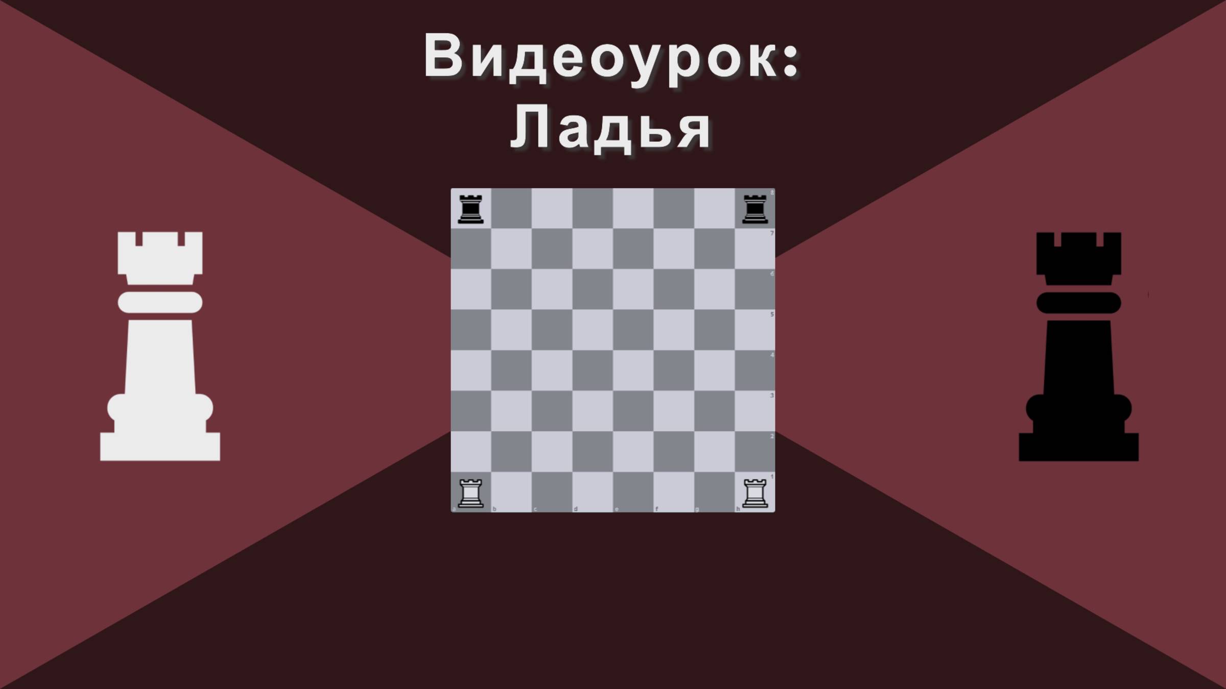 Шахматы с нуля - Ладья