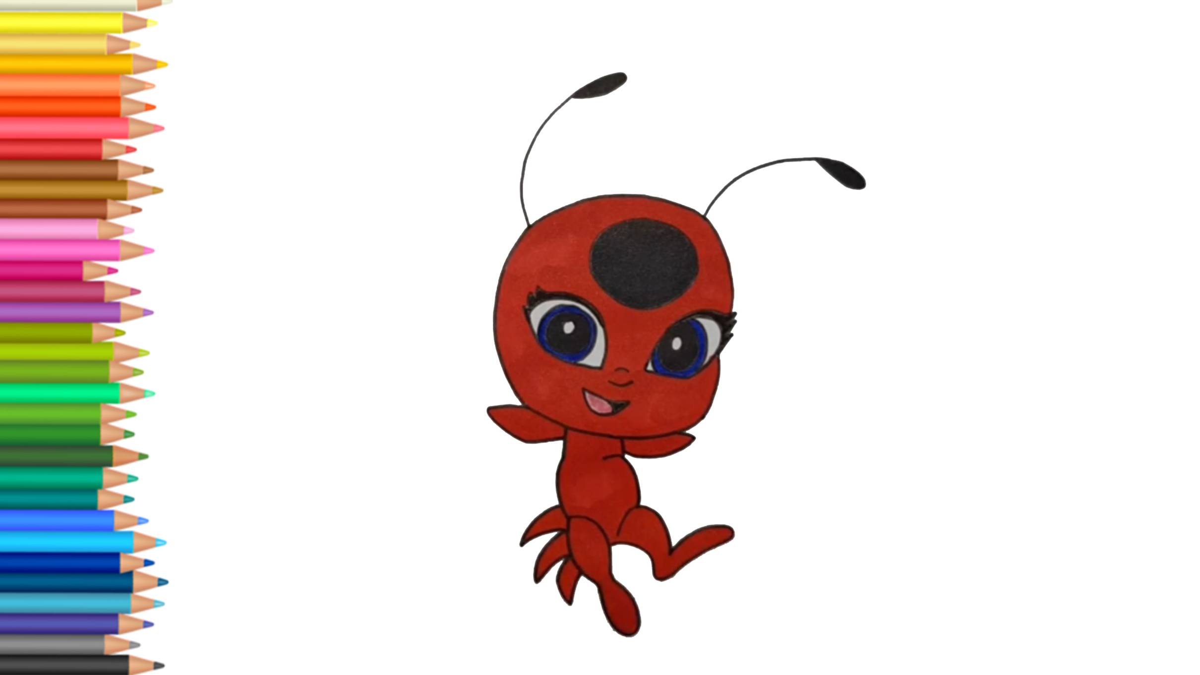 Как нарисовать Тикки Квами Маринетт из Леди Баг🥰