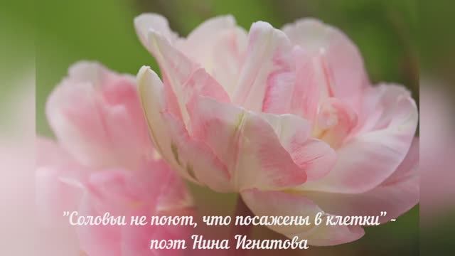 "Соловьи не поют, что посажены в клетки" - поэт Нина Игнатова