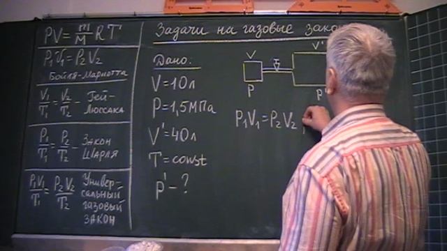 Установившееся давление в баллонах