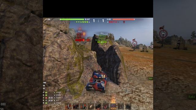 Мир Танков Натиск AMX50B Дружно Побеждаем