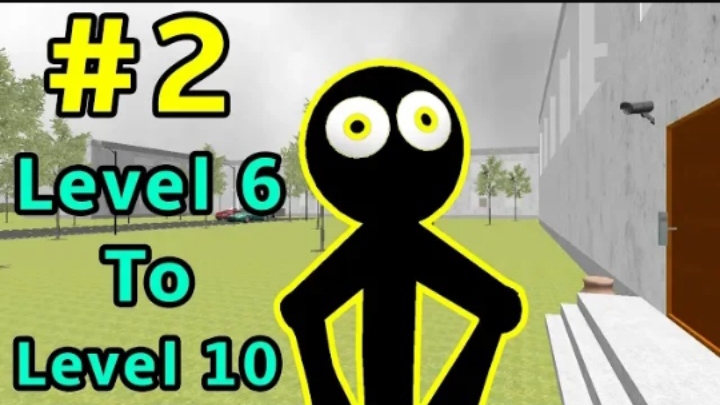 Stickman Teacher Neighbor School Escape 3D Gameplay Level 6 To Level 10 | Part 2