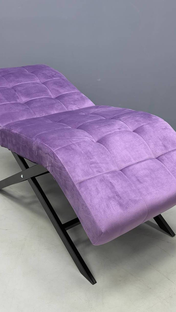 Кушетка анатомическая “Лофт” велюр фиолетовая💜