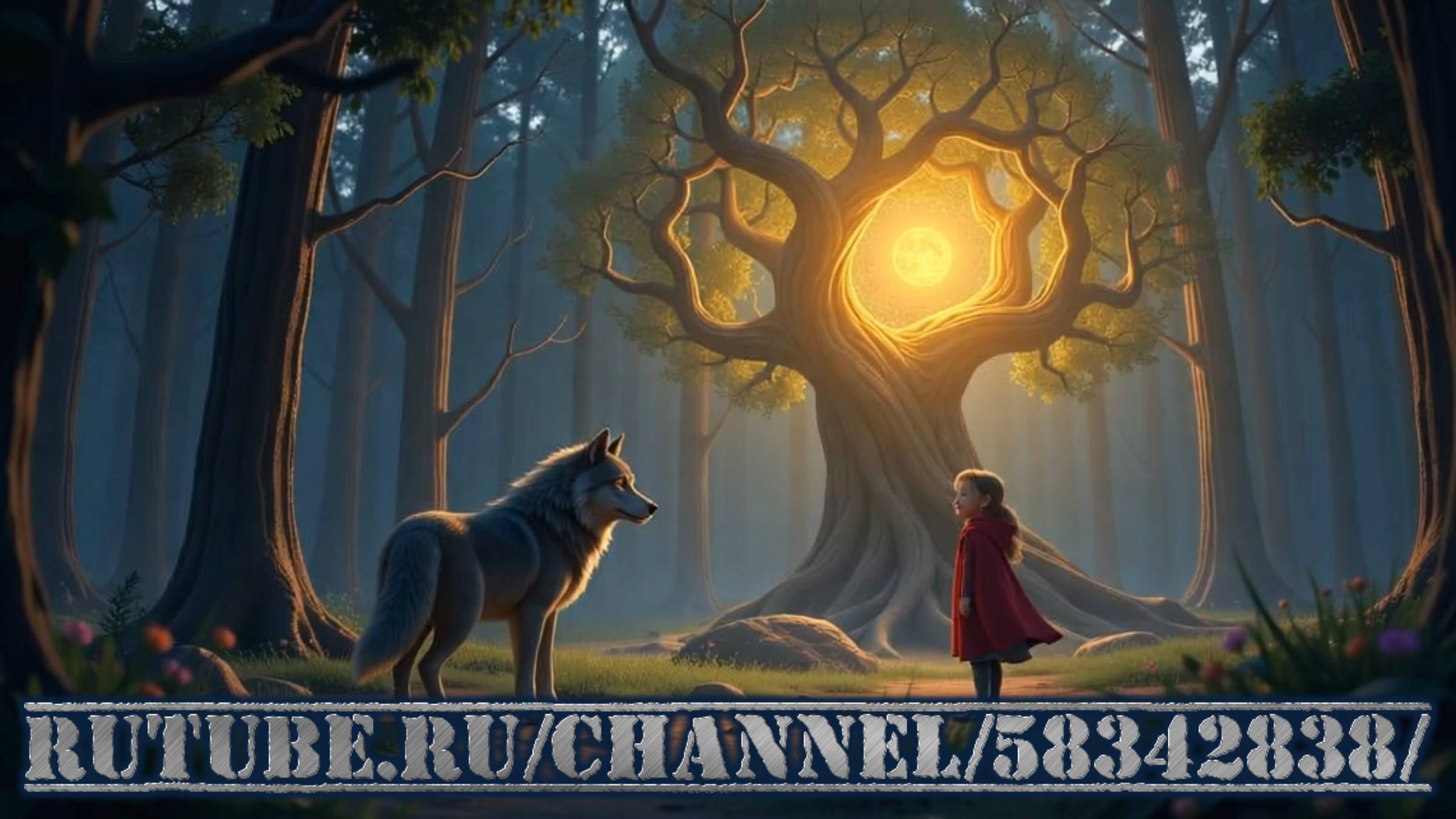 Тайна волшебного дерева и одинокого волка - сказка про волка