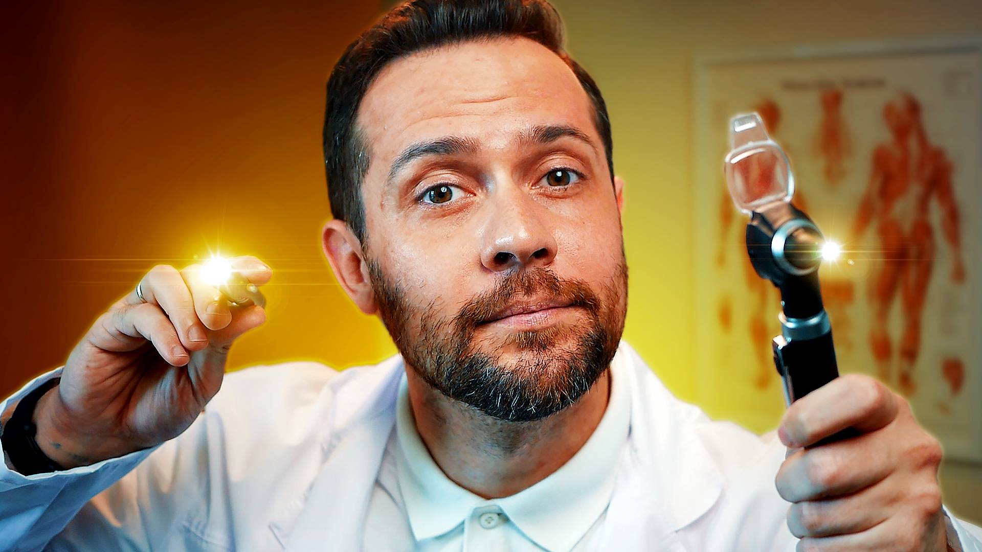 АСМР Детальный Осмотр Ушей и Проверка Слуха у ЛОРа