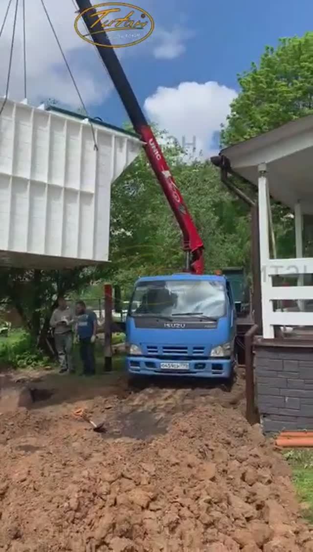 Пластиковый погреб Титан Агроном установка в Московской области [цена погреба с установкой под ключ]