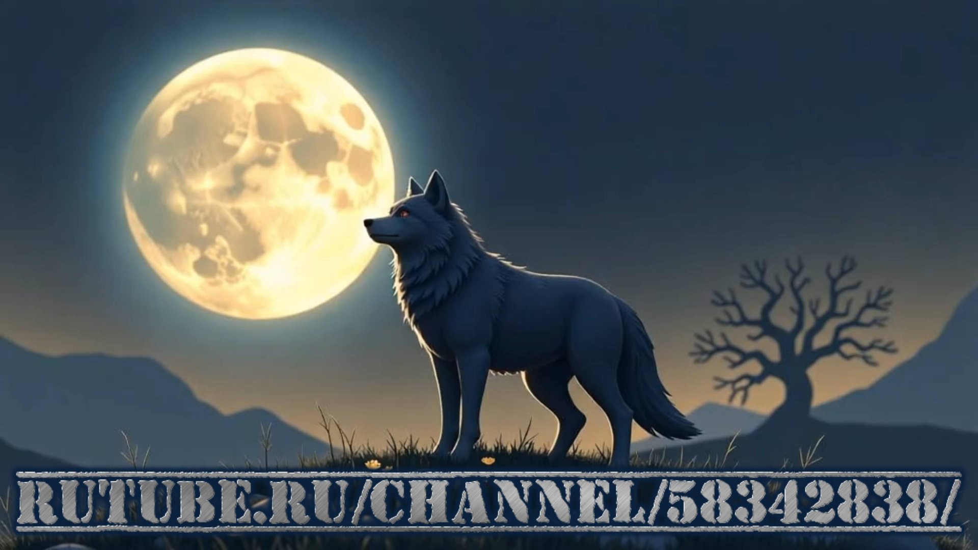 Волк и заколдованная луна - сказка про волка