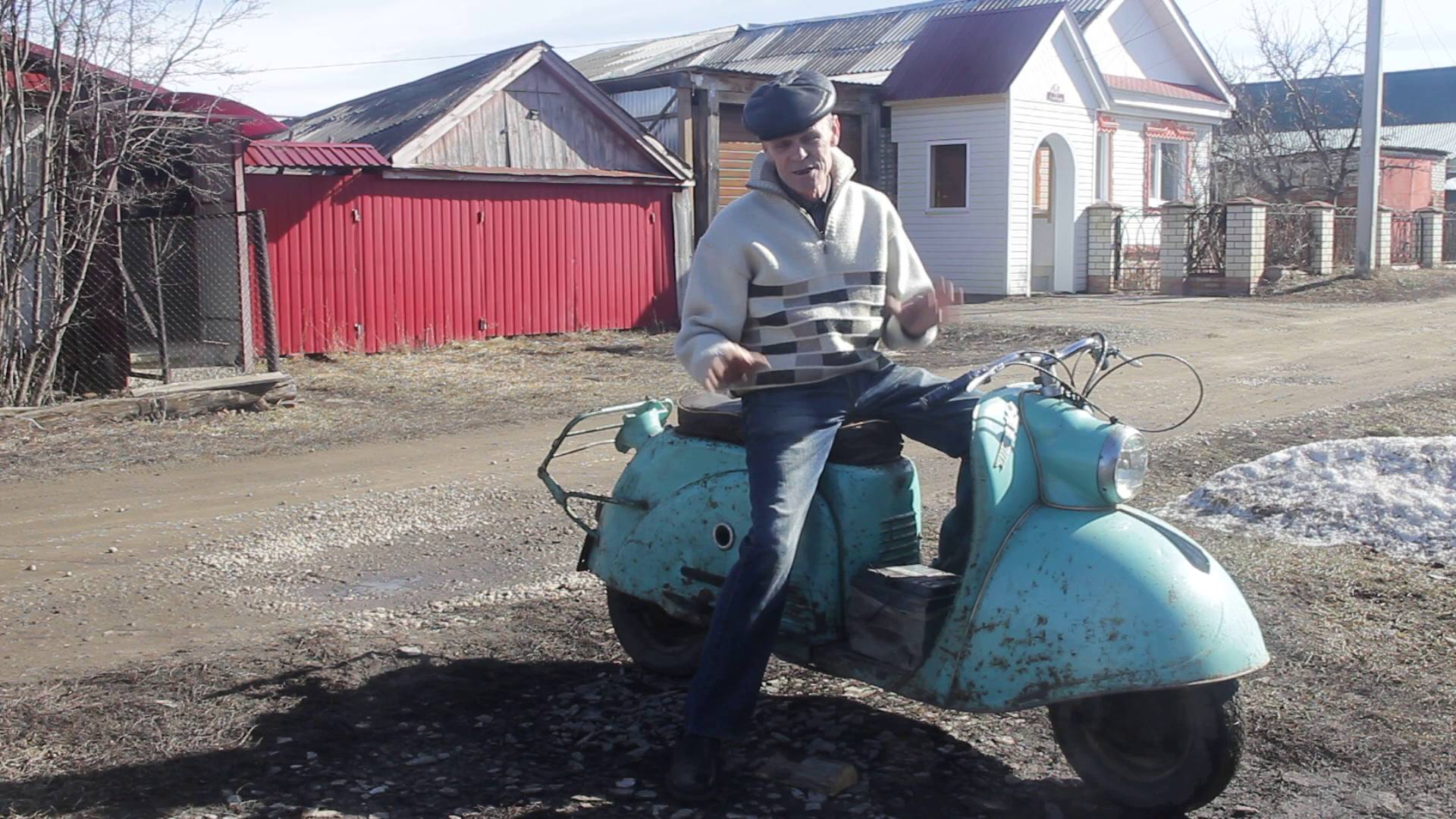 Советский мотороллер Тула-200М ожил после 70 лет простоя..