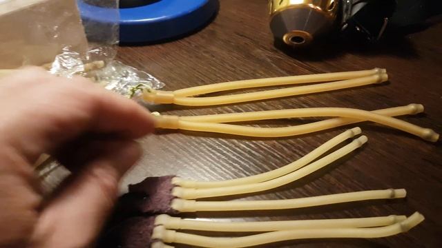 Модификация резиновых тяг для рогатки. SLINGSHOT FISHING