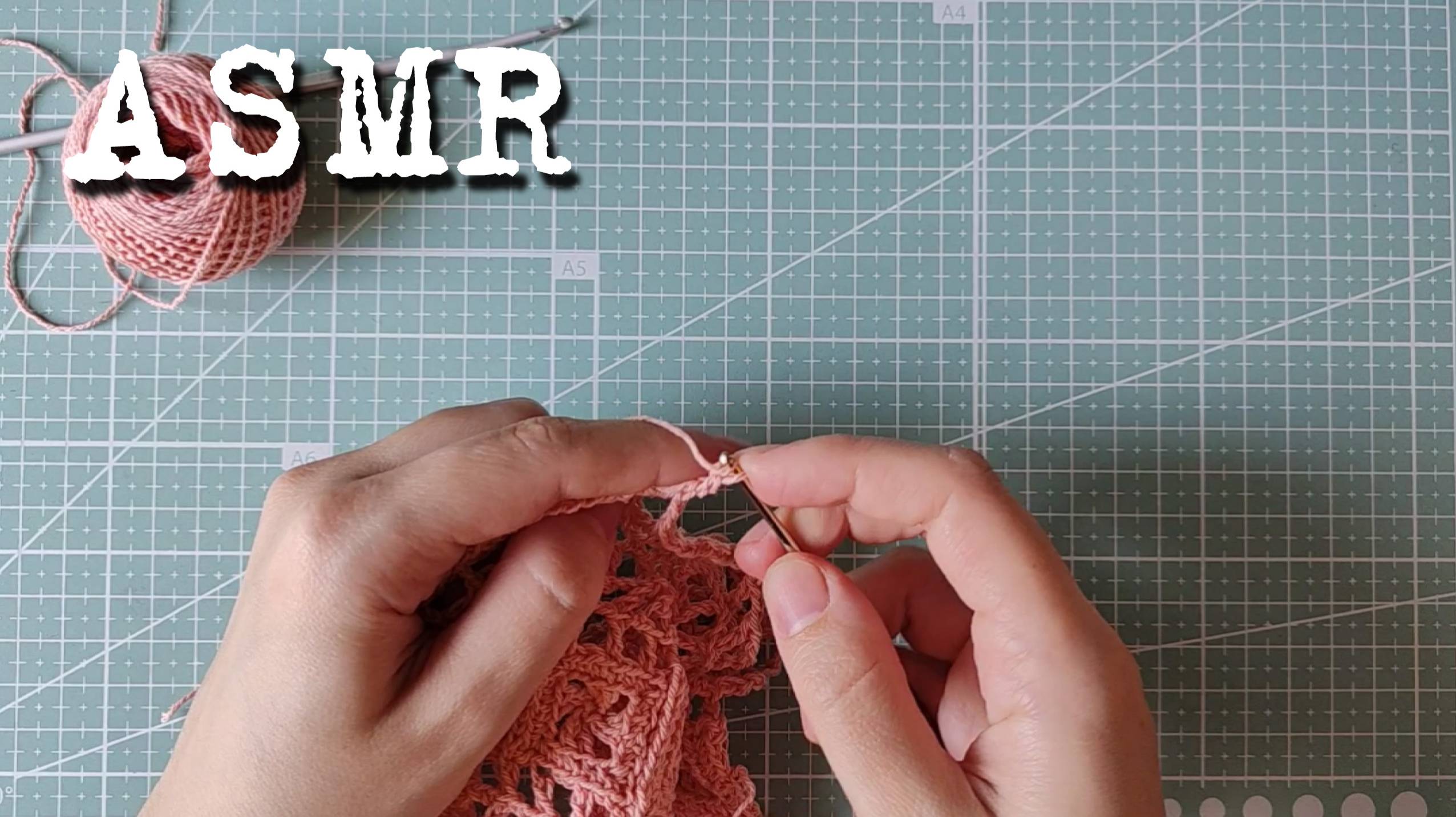 [ASMR] Вязание крючком