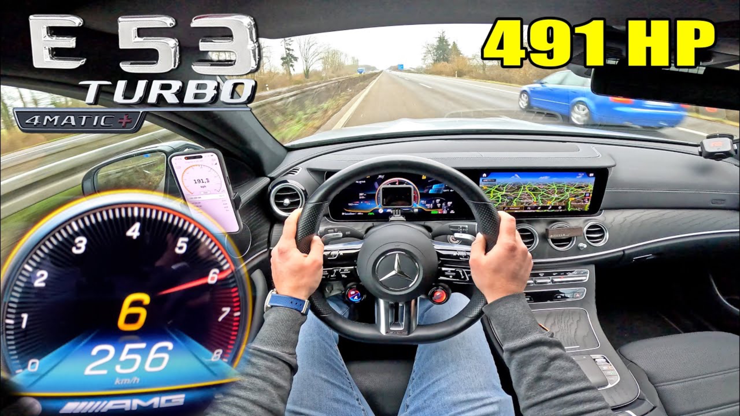 Mercedes AMG E53 STAGE 1 | 0-100 100-200 КМ/Ч и МАКСИМАЛЬНАЯ СКОРОСТЬ на АВТОБАНЕ AutoTopNL