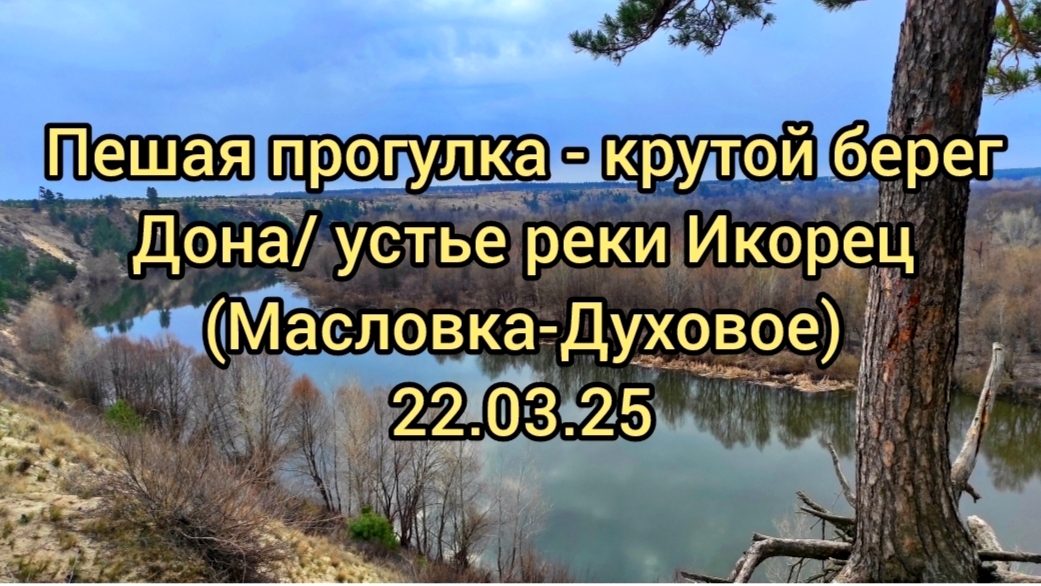 Пешая прогулка вдоль Дона (устье реки Икорец) 22.03.25
