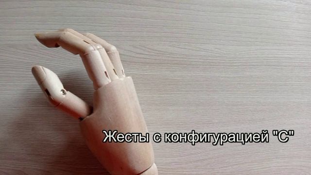 Ручная азбука глухих и жесты с конфигурацией "С".