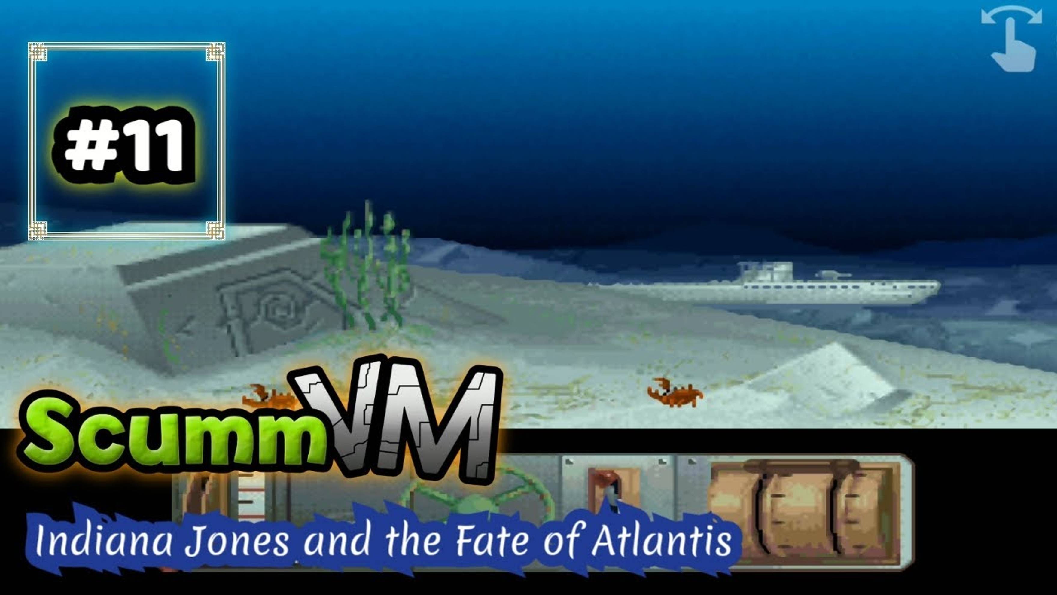 Индиана Джонс и судьба Атлантиды #11 • Управление подводной лодкой • ScummVM (Без комментариев)