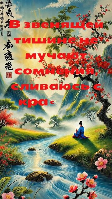 В звенящей тишине не мучают сомнения, сливаюсь с красотой