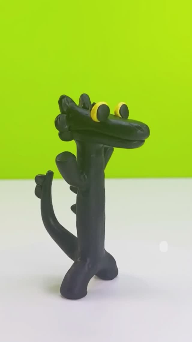 Мем Черный Беззубик Танцует из мультфильма Как приручить дракона ► ИЗИ Лепка #shorts