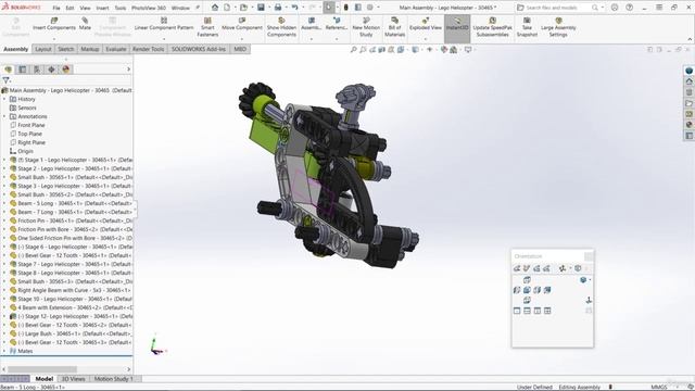 14. Stages 13, 14 and 15 Building Up the Other Side of the Helicopter
