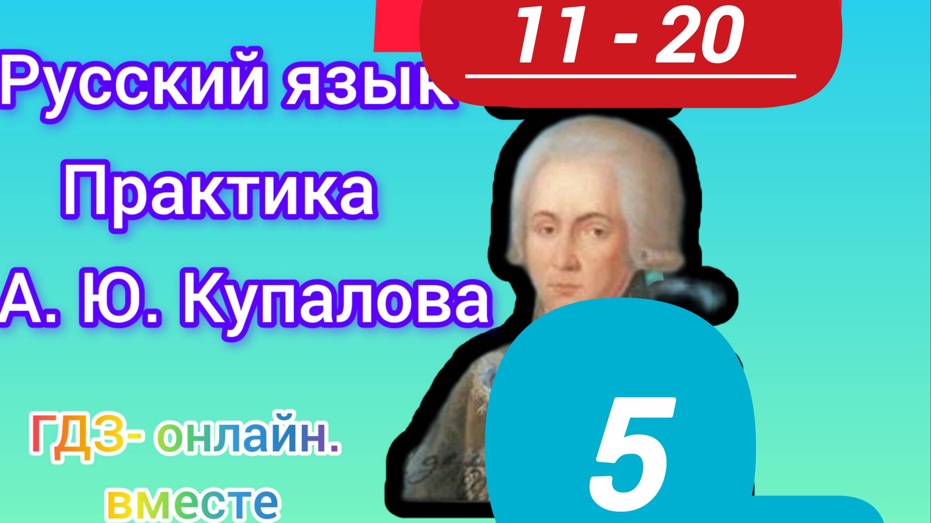 5 класс. ГДЗ. Русский язык. Практика. Купалова. Упражнения 11-20. Без комментирования