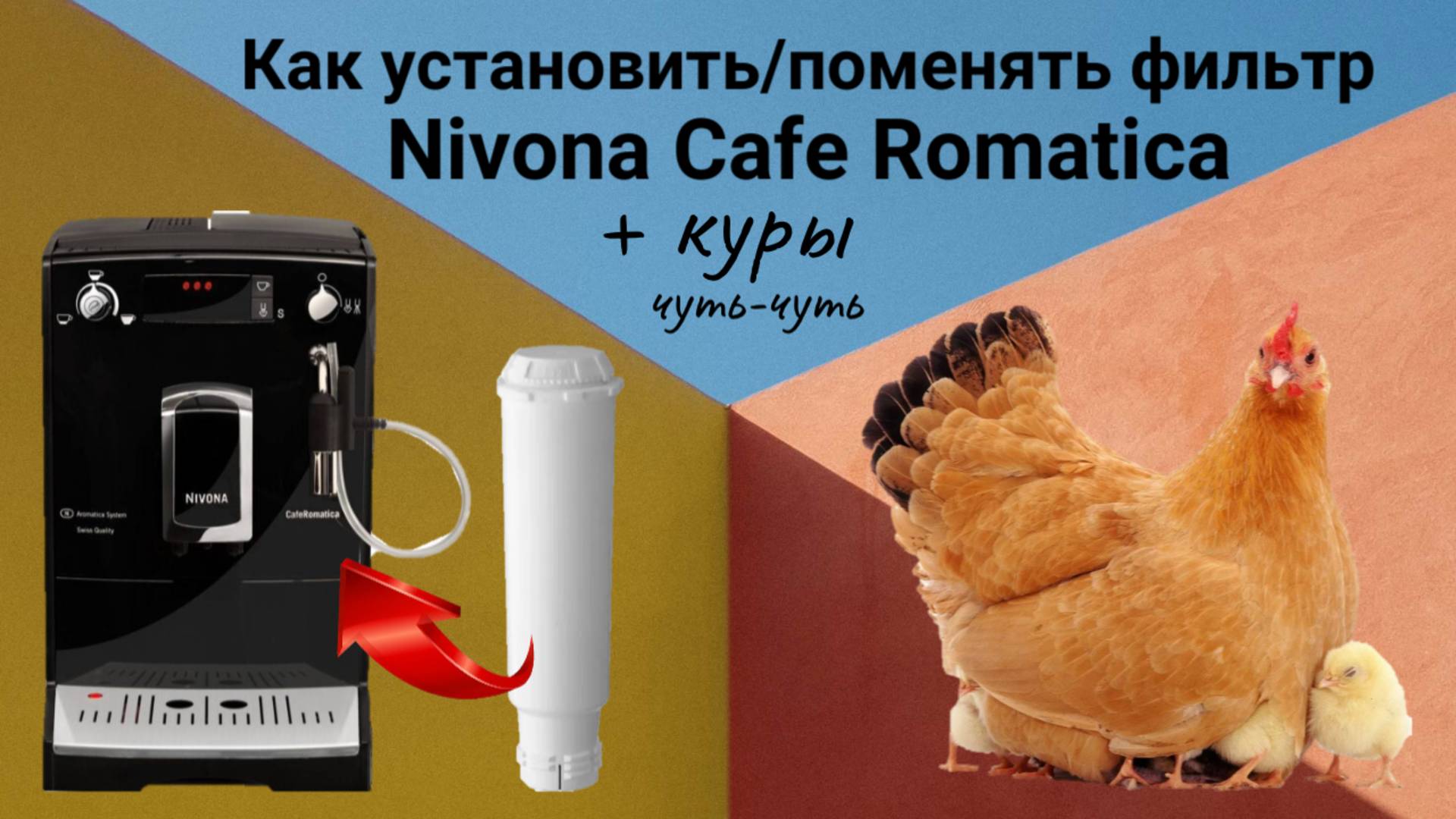 Кофемашина Nivona Cafe Romatica: как заменить и установить фильтр