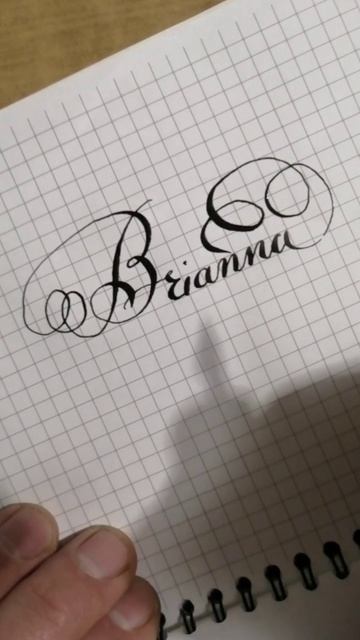Брианна. Каллиграфия остроконечным пером