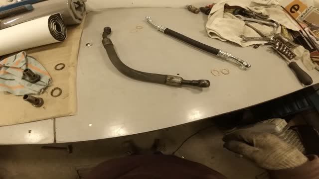 Замена напорного шланга ваноса, BMW m54.