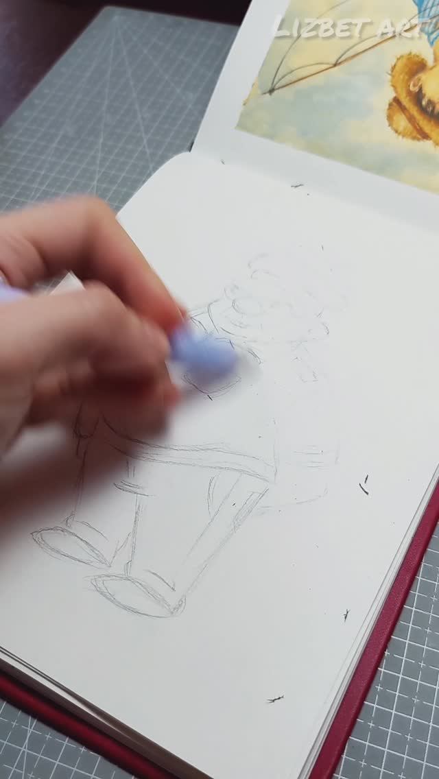 Колоритный полицейский🚓#tiktok #shorts #art #watercolor #lizbet #asmr