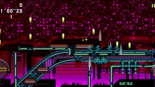 Вася Играет в Sonic CD в зоне stardust Speedway