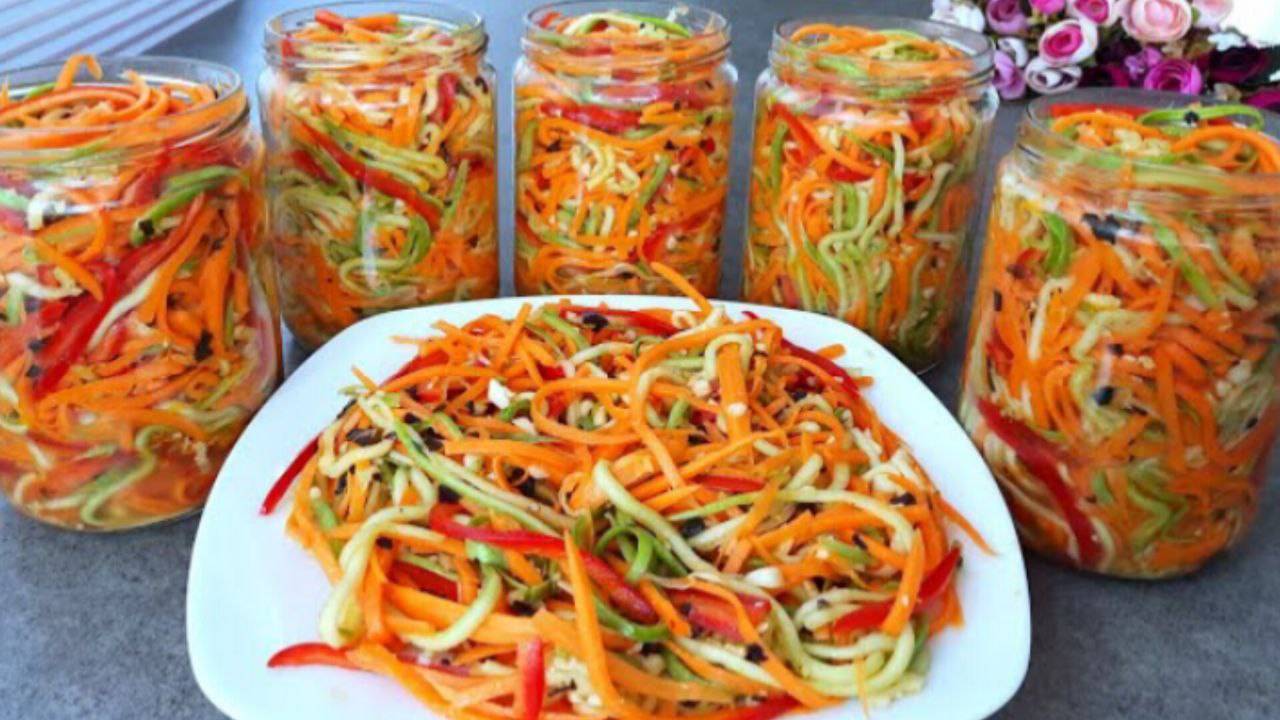 Этот рецепт мало кто знает! Невероятно вкусно! Кабачки по-корейски на зиму