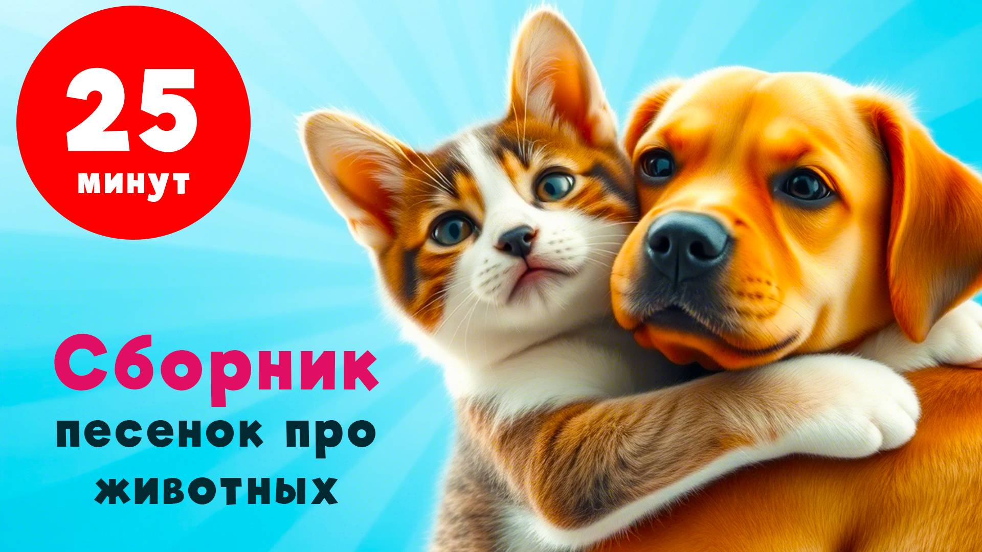 ПЕСЕНКИ ПРО КОШЕК, СОБАК и других животных. Детские песенки. СБОРНИК детских песен