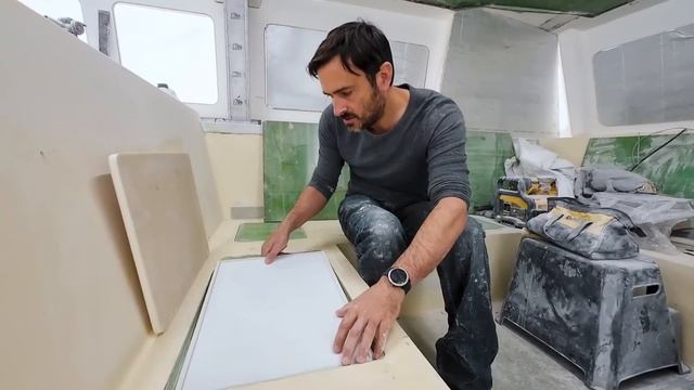 Watch As We Conquer The 863 Stages Of Crafting Our Cockpit Stairs!  (MJ Sailing - Ep 326)